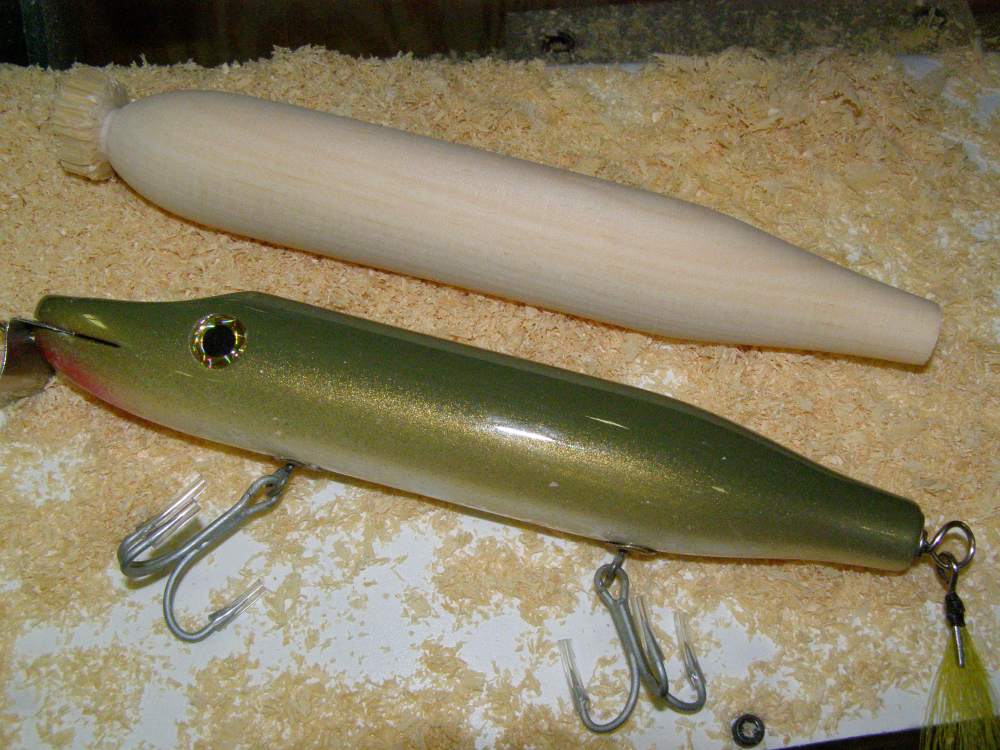 4 Oz Mac Pikie Style Swimmer lure making kits from Salty's Wood Lures